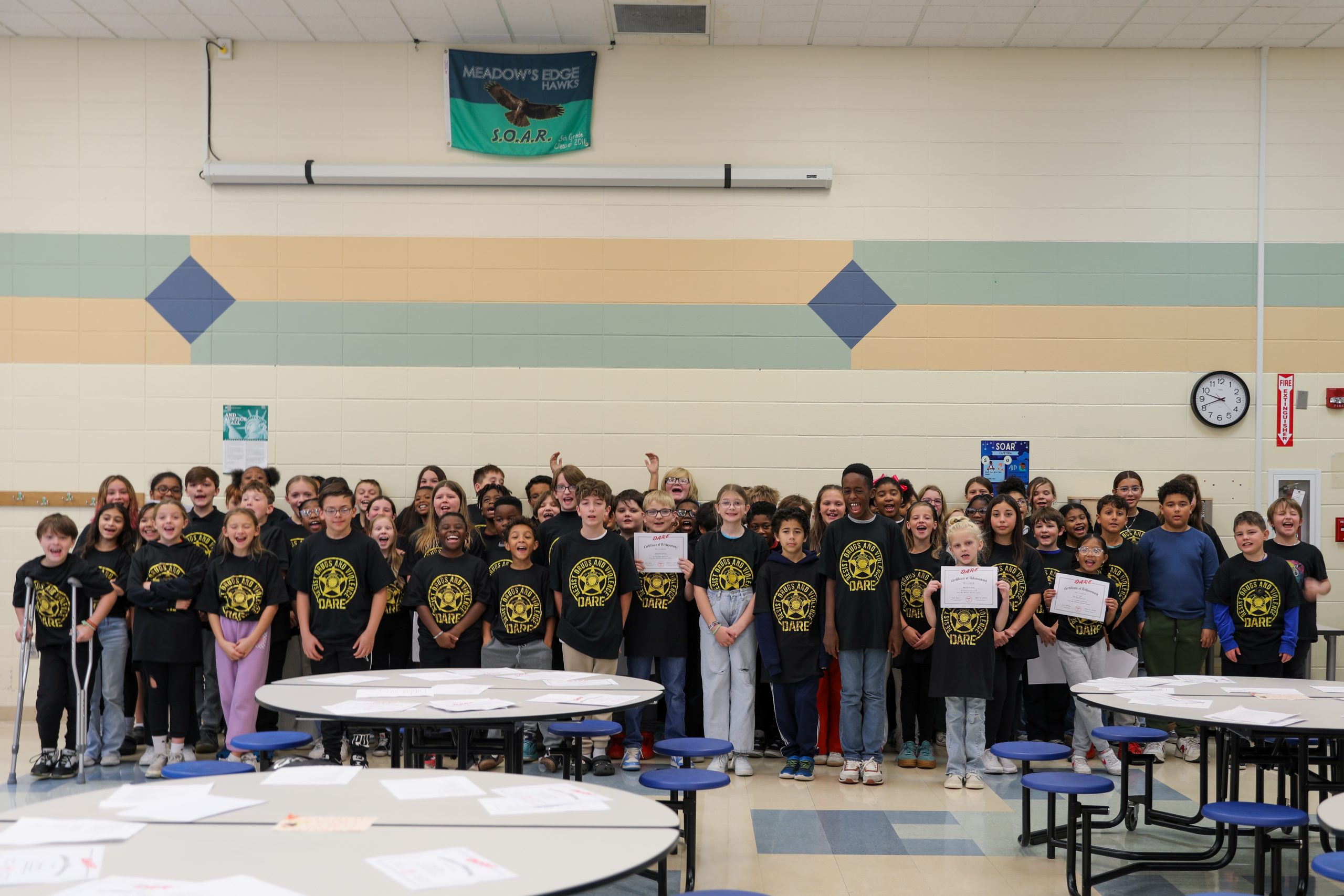 D.A.R.E. Graduation Day at Meadow’s Edge! - Meadows Edge Elementary School